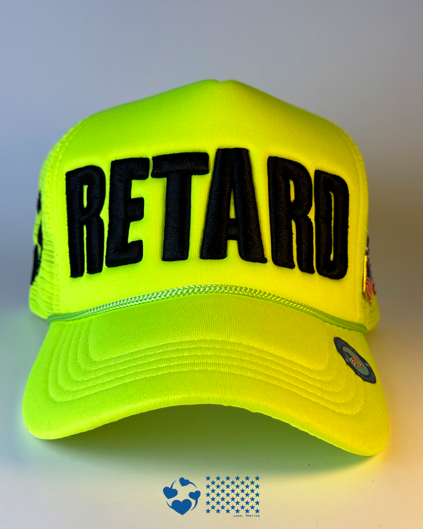 Hi Vis [RETARD] Trucker Hat – RETARD GLOBAL